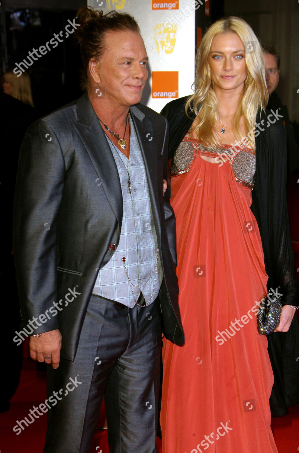 Mickey Rourke Girlfriend Elena Kuletskaya Arrivals Editorial Stock ...