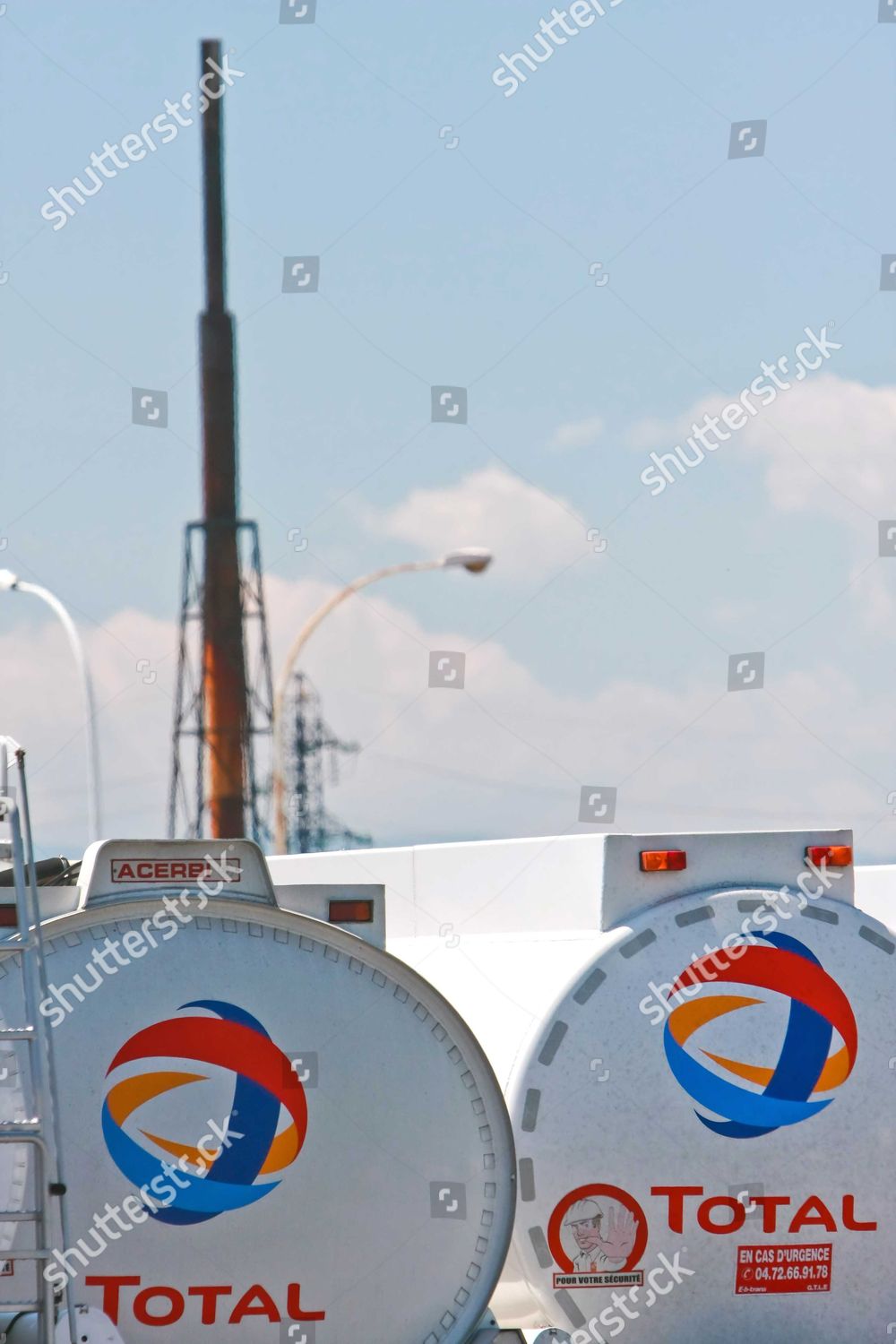 Road Tankers Totals Feyzin Refinery Near Editorial Stock Photo - Stock ...
