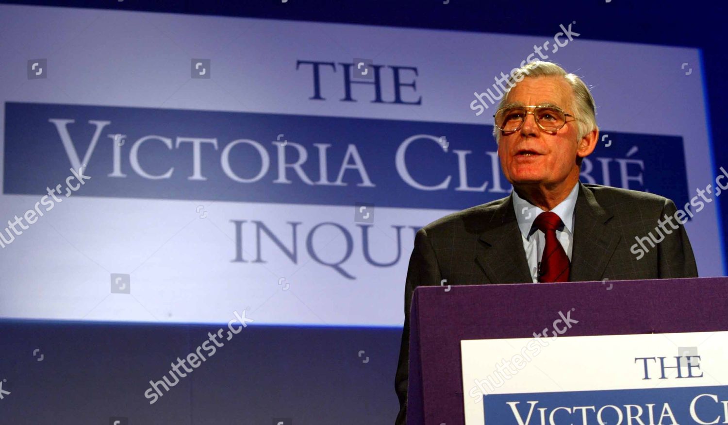 Lord Laming Victoria Climbie Inquiry Report Editorial Stock Photo ...