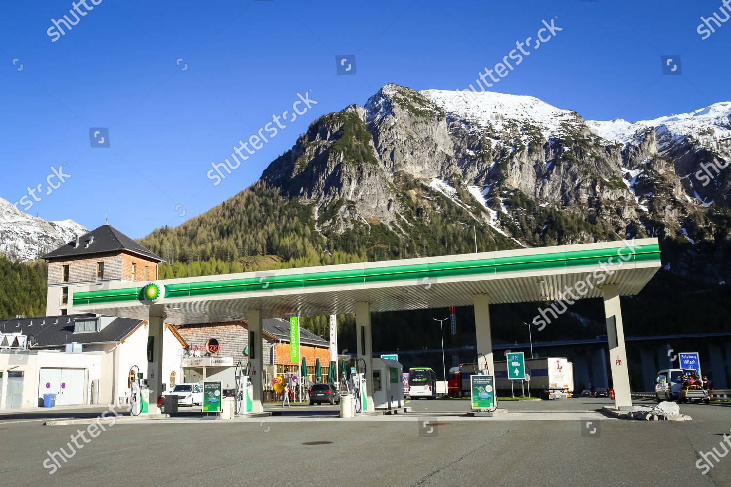 Highway Rest Stop Bp Gas Station Editorial Stock Photo - Stock Image ...
