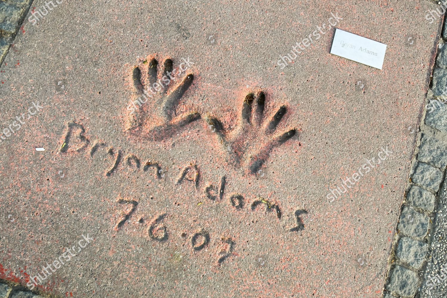 View Bryan Adams Handprints Signature Concrete Editorial Stock Photo ...