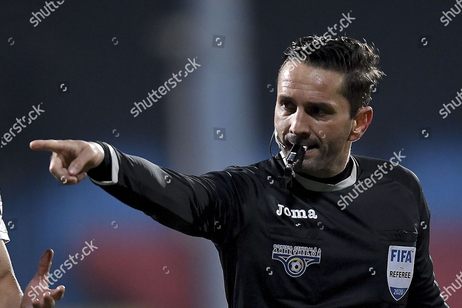 Referee Sebastian Coltescu Action During Game Editorial Stock Photo ...