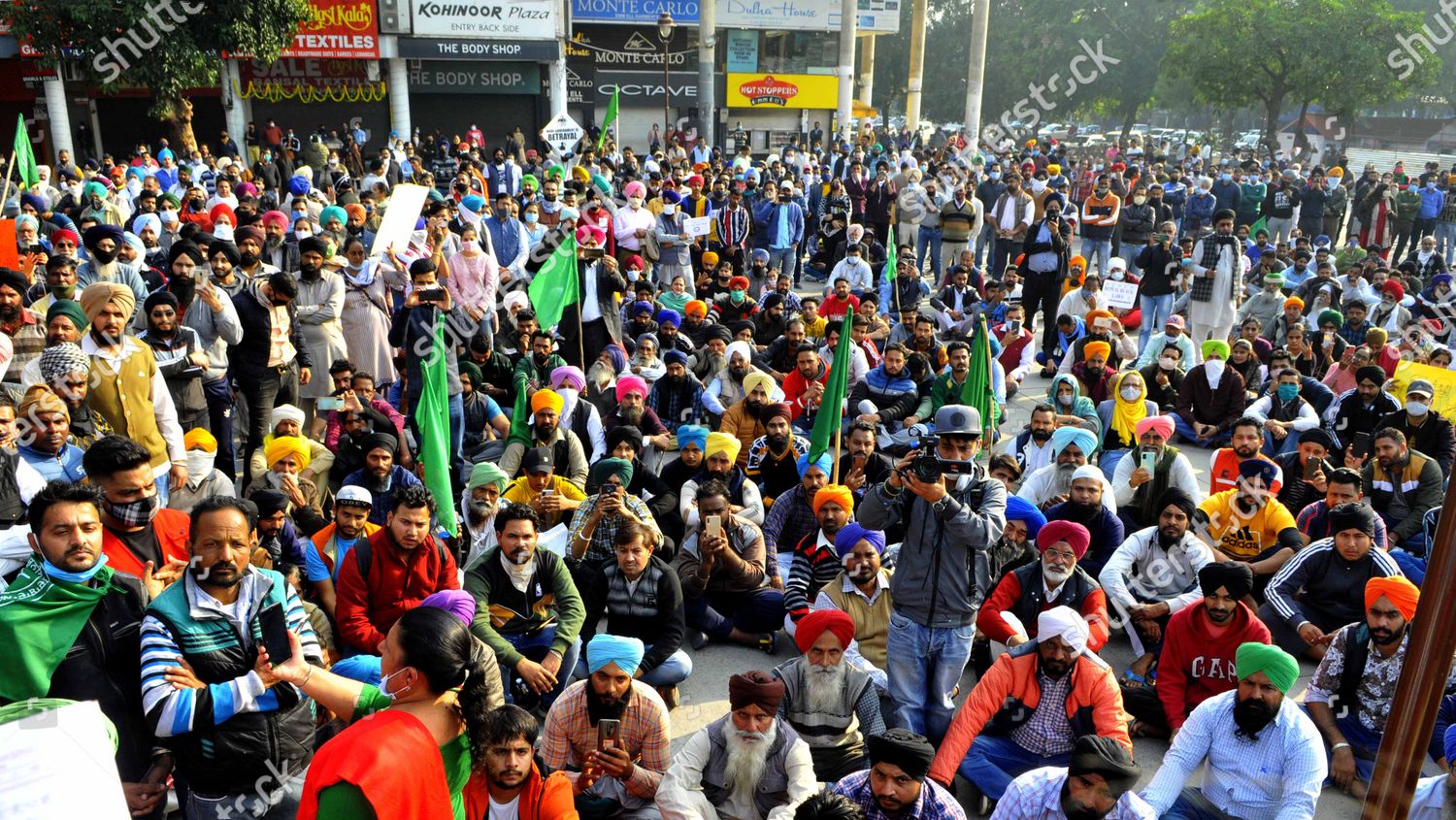 Members Various Organizations Demonstrating Support Farmers Editorial ...