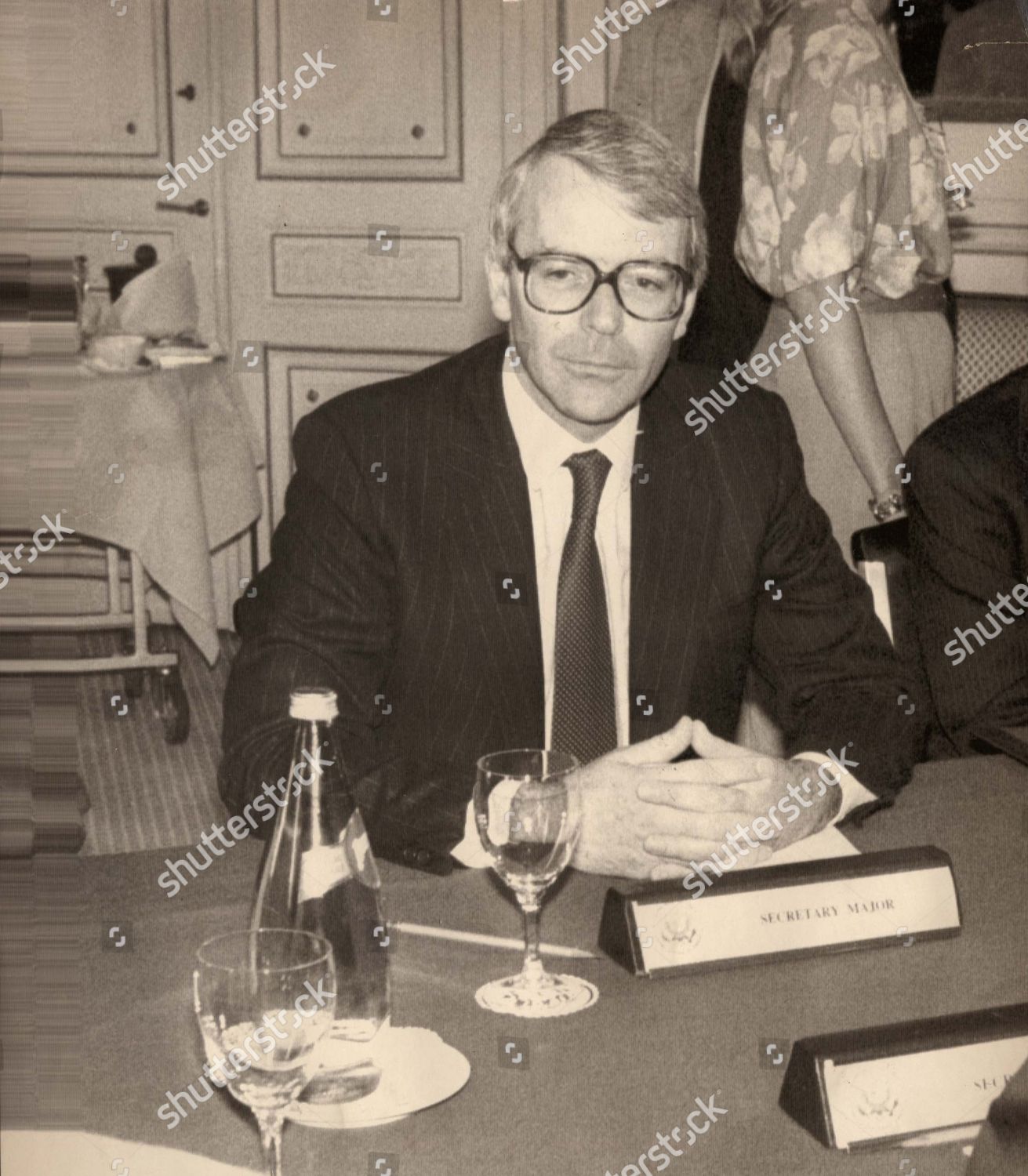 John Major Prime Minister 1989 His Editorial Stock Photo - Stock Image ...