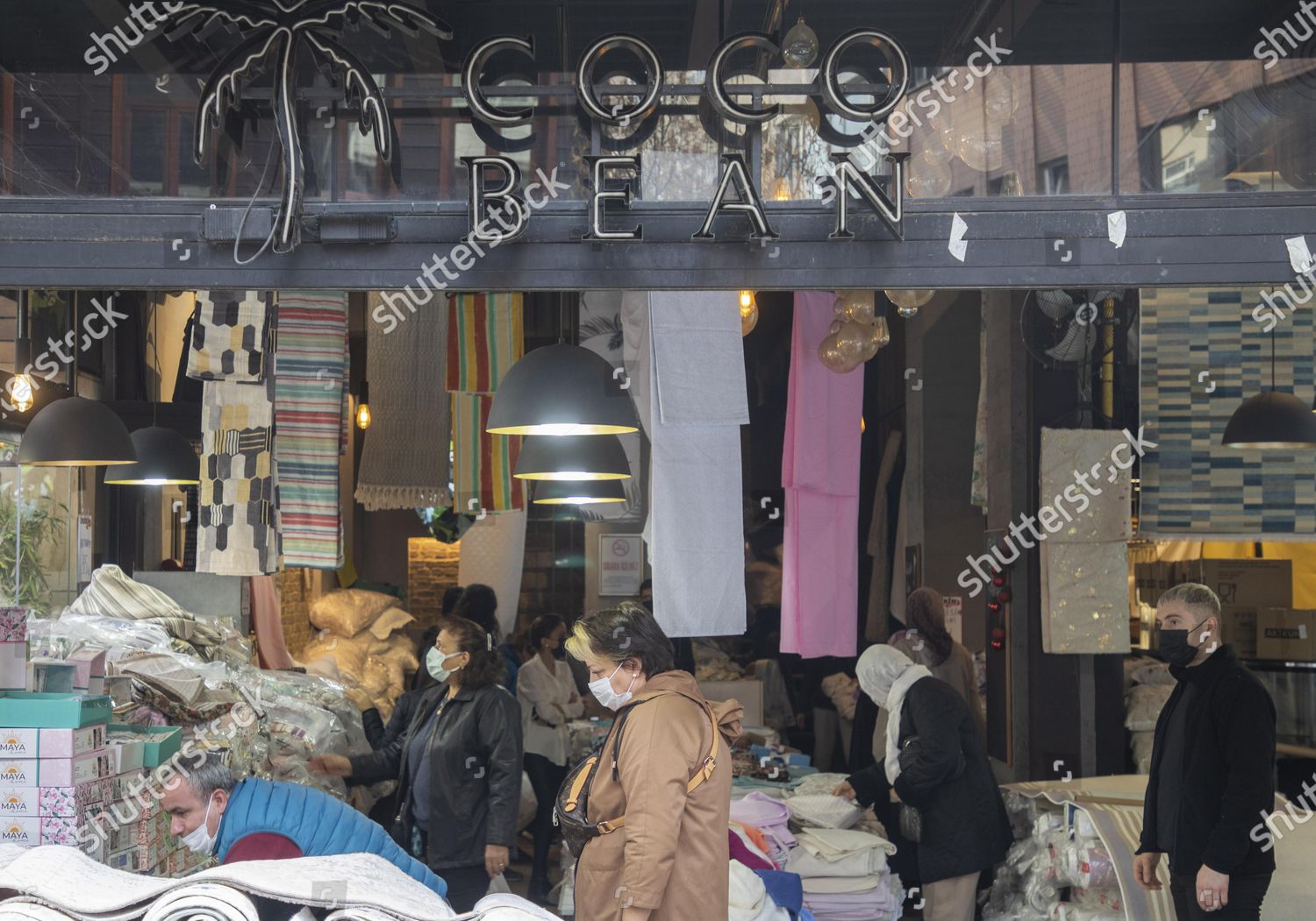 Shoppers Seen Coco Bean Coffee Shop Editorial Stock Photo - Stock Image ...