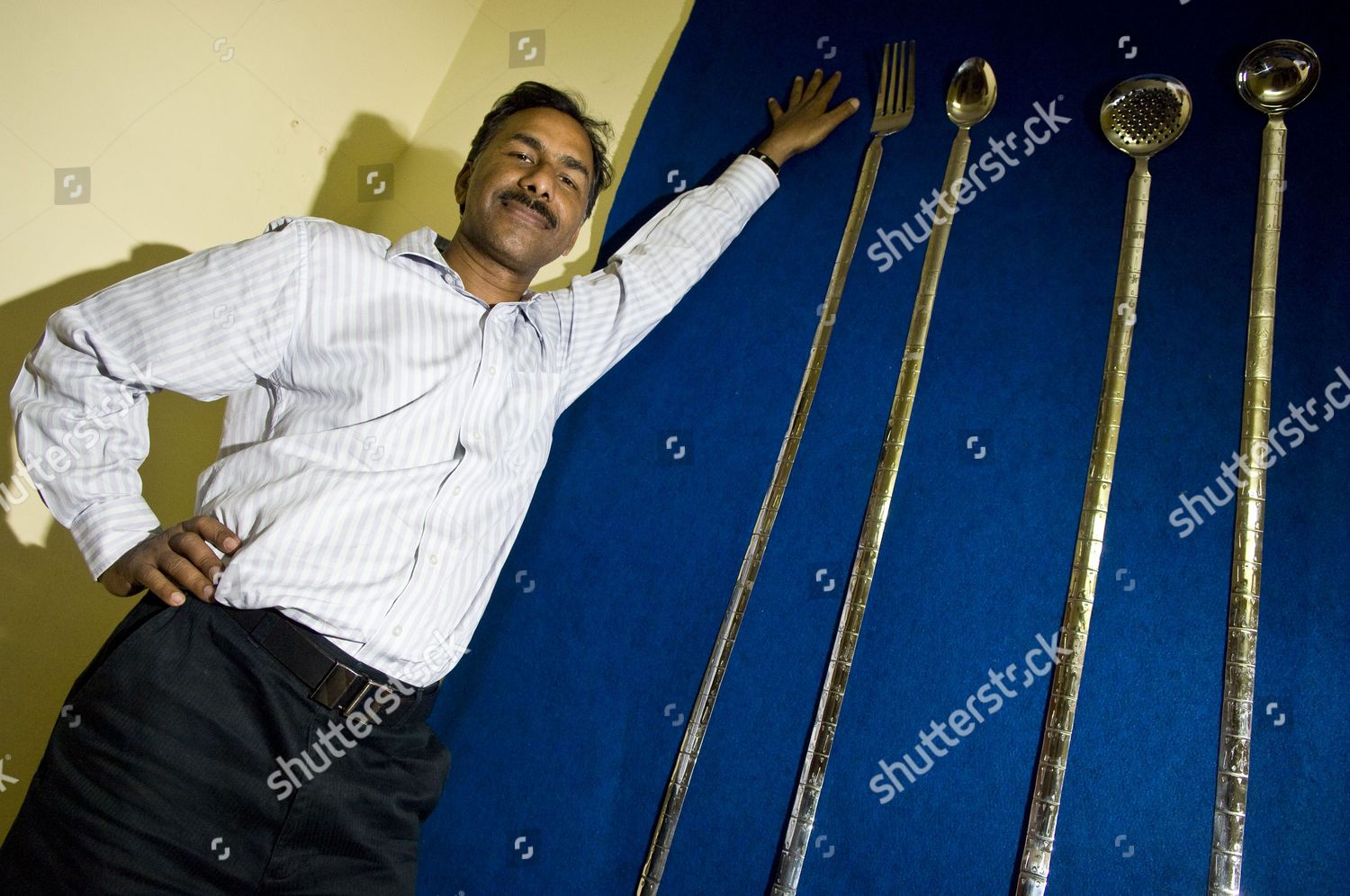 Ram Achal Singh His Long Cutlery Editorial Stock Photo - Stock Image ...