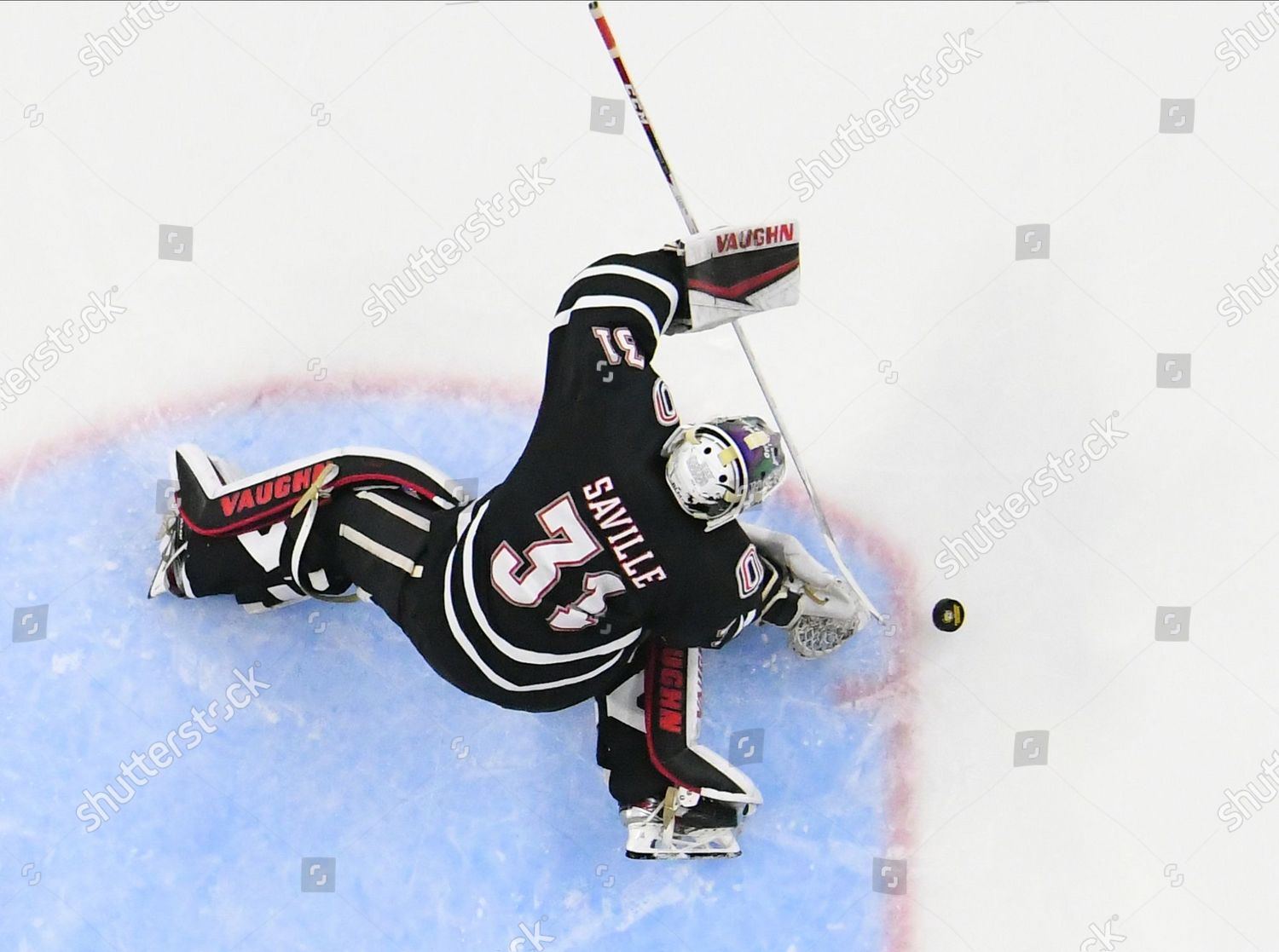 Nebraskaomaha Mavericks Goaltender Isaiah Saville 31 Editorial Stock ...