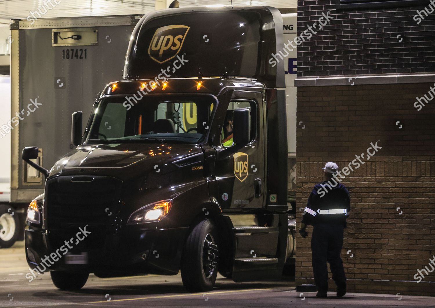 Truck Drivers Wait Loading Dock Pfizer Editorial Stock Photo - Stock ...