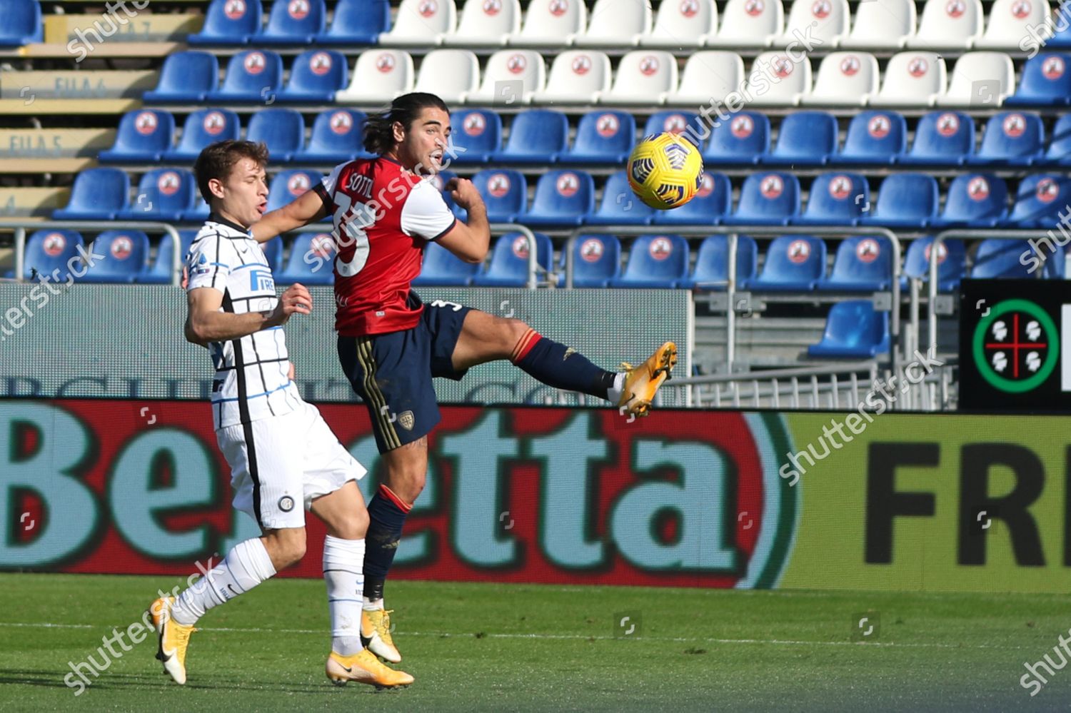 CAGLIARI'S RICCARDO SOTTIL R SCORES OPENING Editorial Stock Photo ...