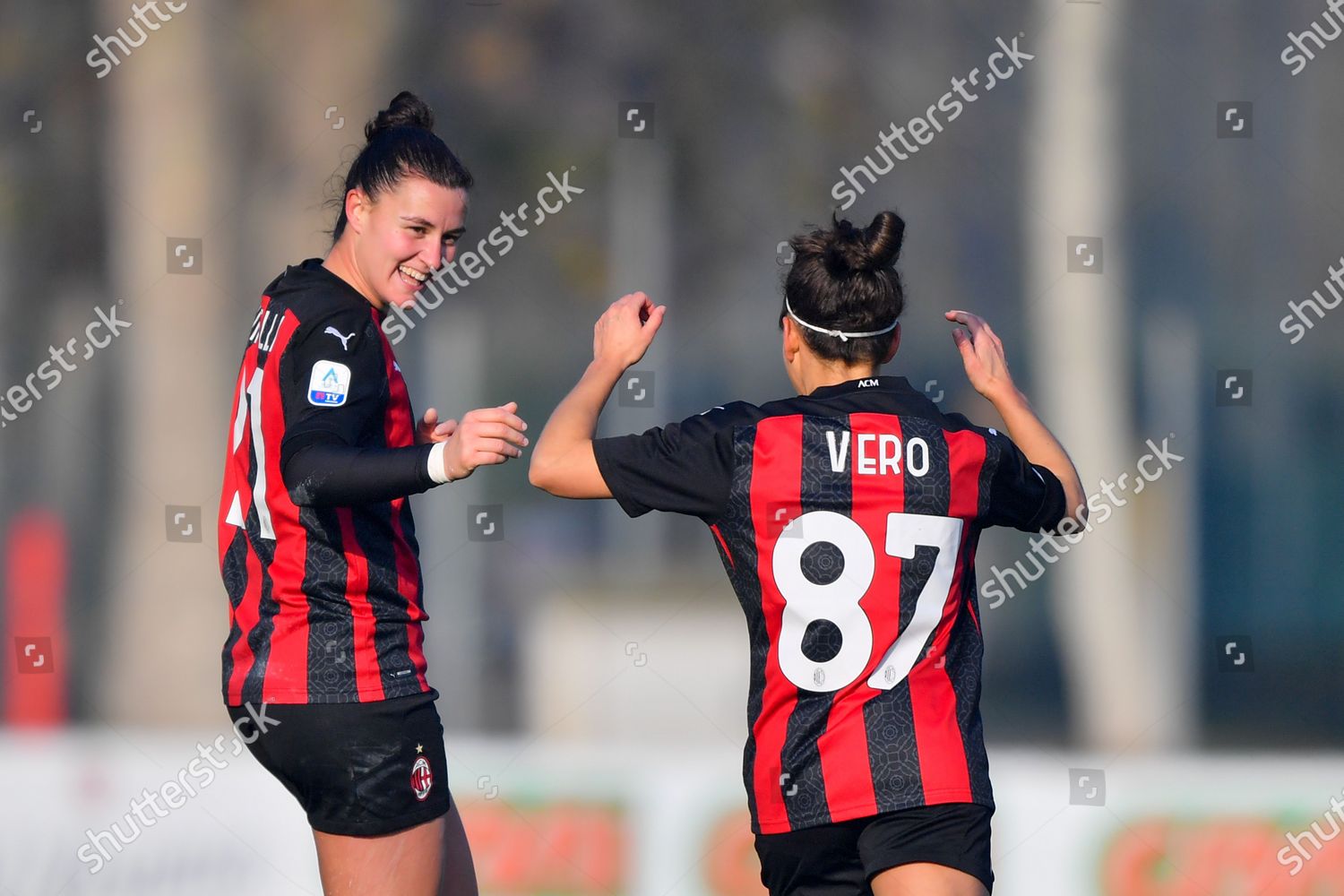 Giorgia Spinelli 21 Ac Milan Celebrate Editorial Stock Photo - Stock ...
