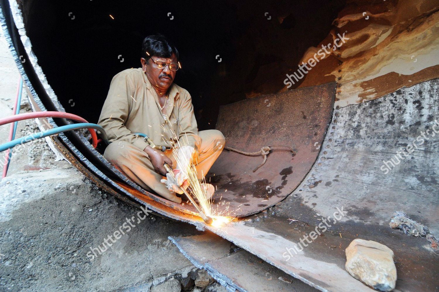 Water Pipe Maintenence Mumbai India Editorial Stock Photo - Stock Image ...