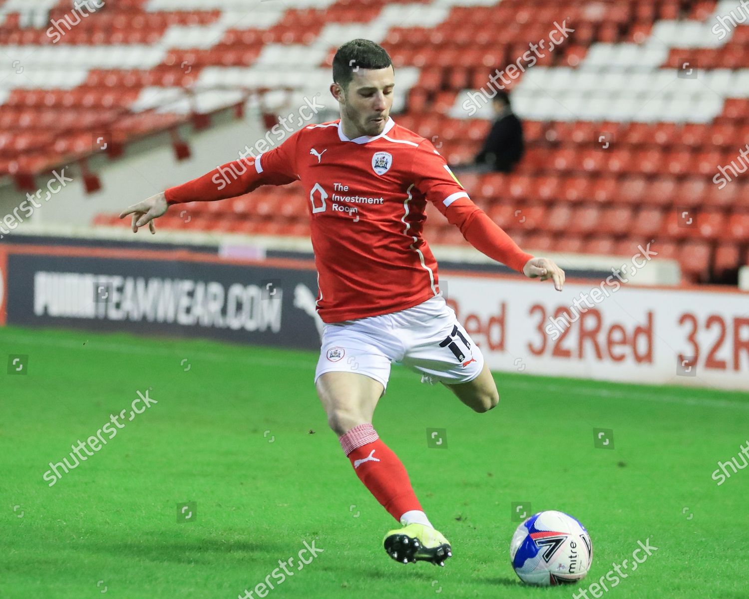 Conor Chaplin 11 Barnsley Crosses Ball Editorial Stock Photo - Stock ...