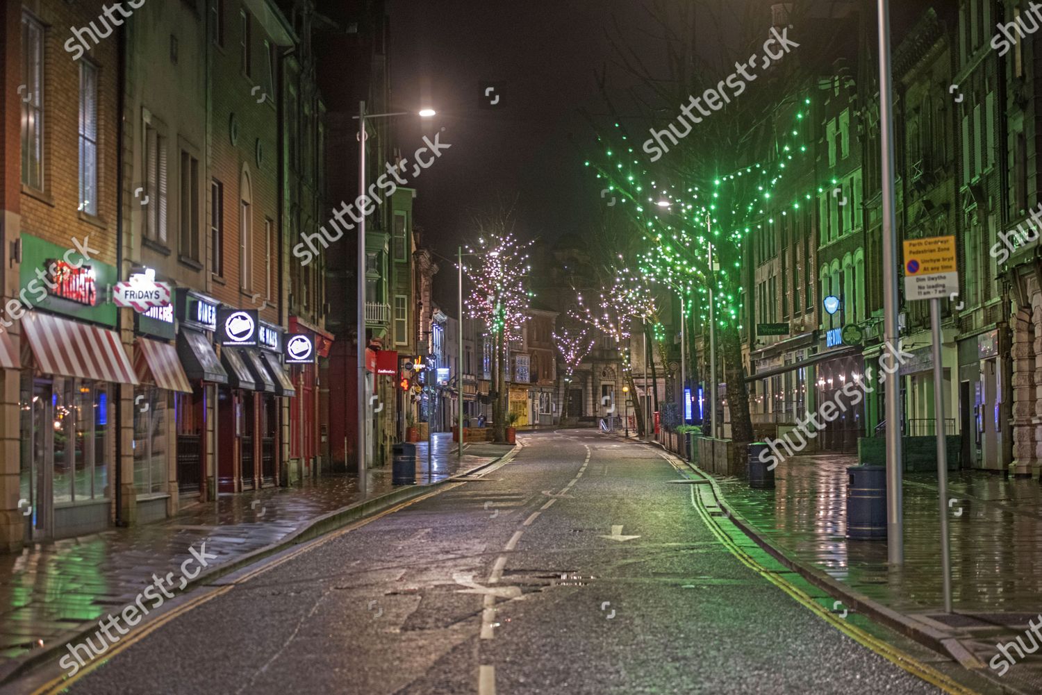 Eerie Deserted Wind Street City Centre Editorial Stock Photo - Stock ...