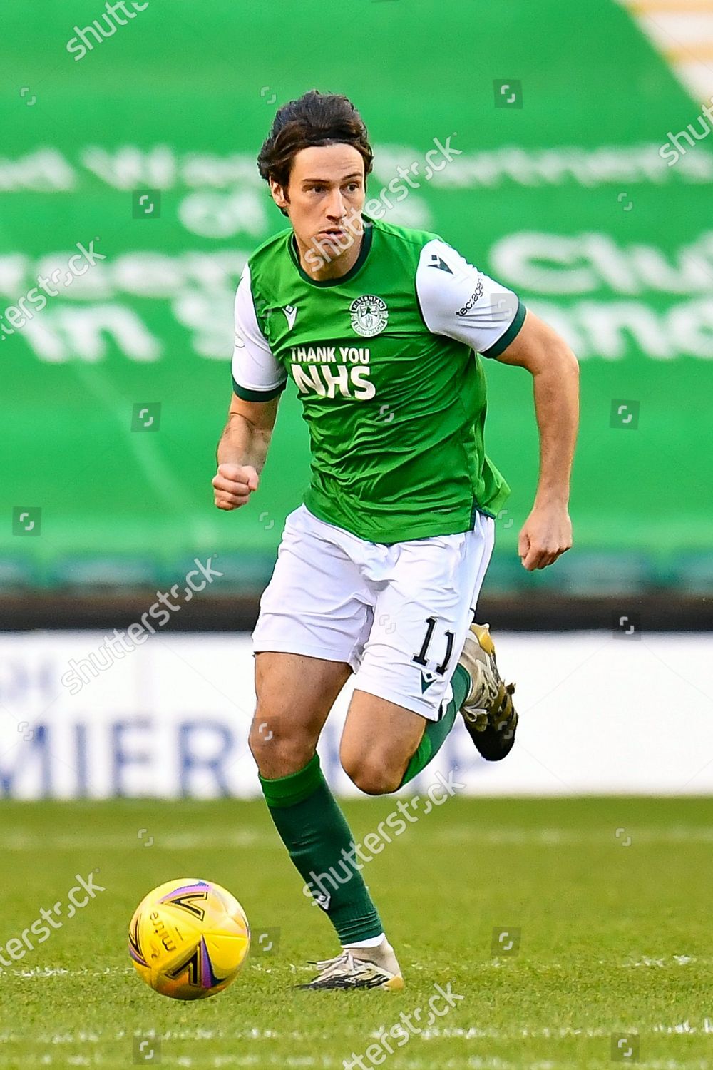 Joe Newell 11 Hibernian Fc During Editorial Stock Photo - Stock Image ...