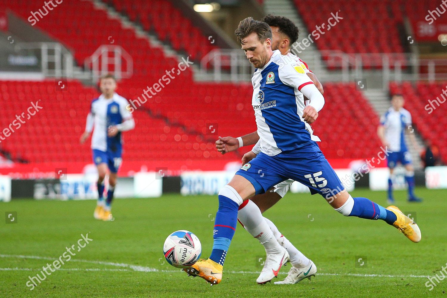 Blackburn Rovers Defender Barry Douglas 15 Editorial Stock Photo ...