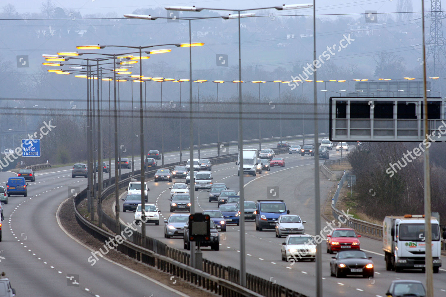 M40 Motorway Near Uxbridge Which Has Editorial Stock Photo - Stock ...
