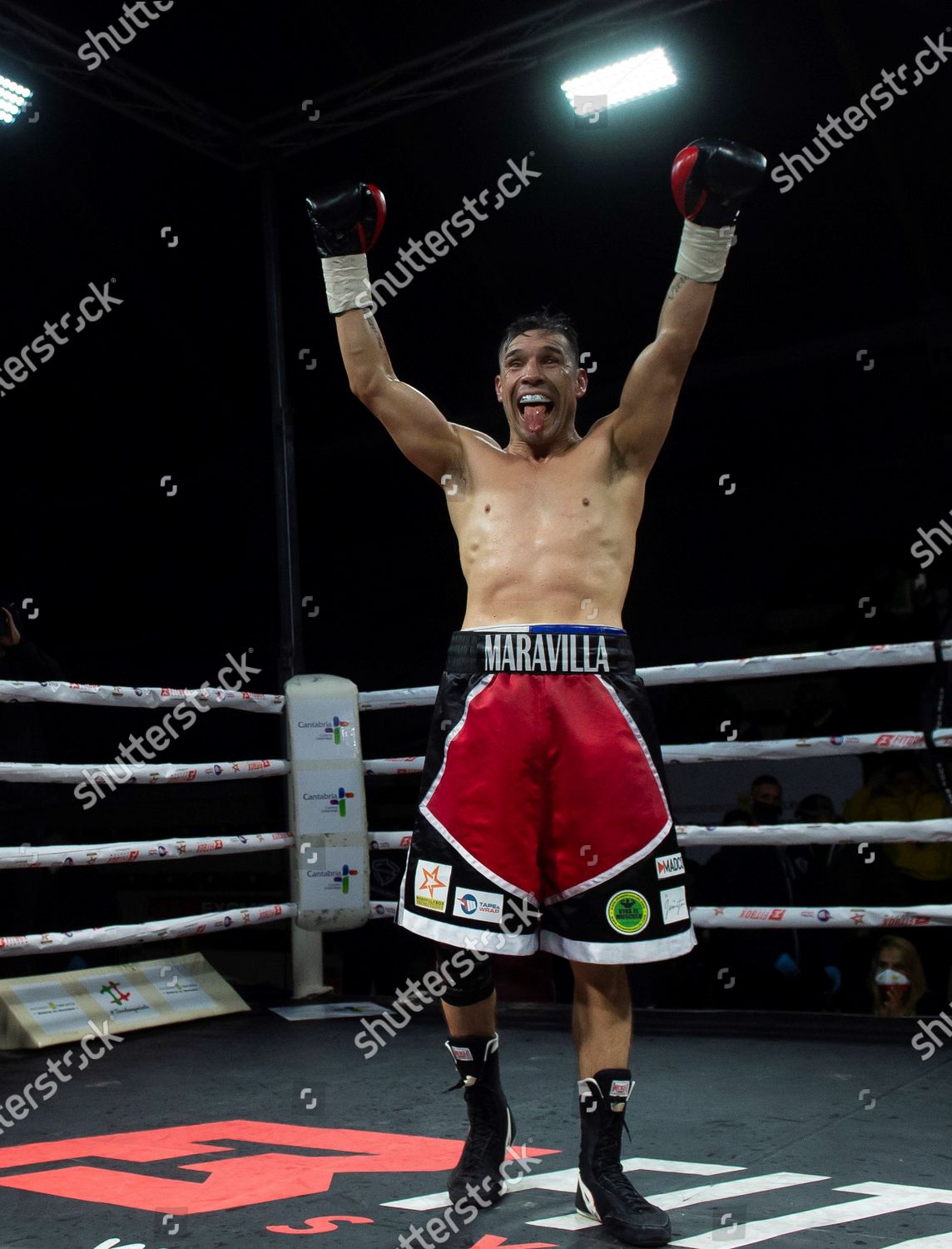 Argentine Boxer Sergio Maravilla Martinez Celebrates Editorial Stock ...
