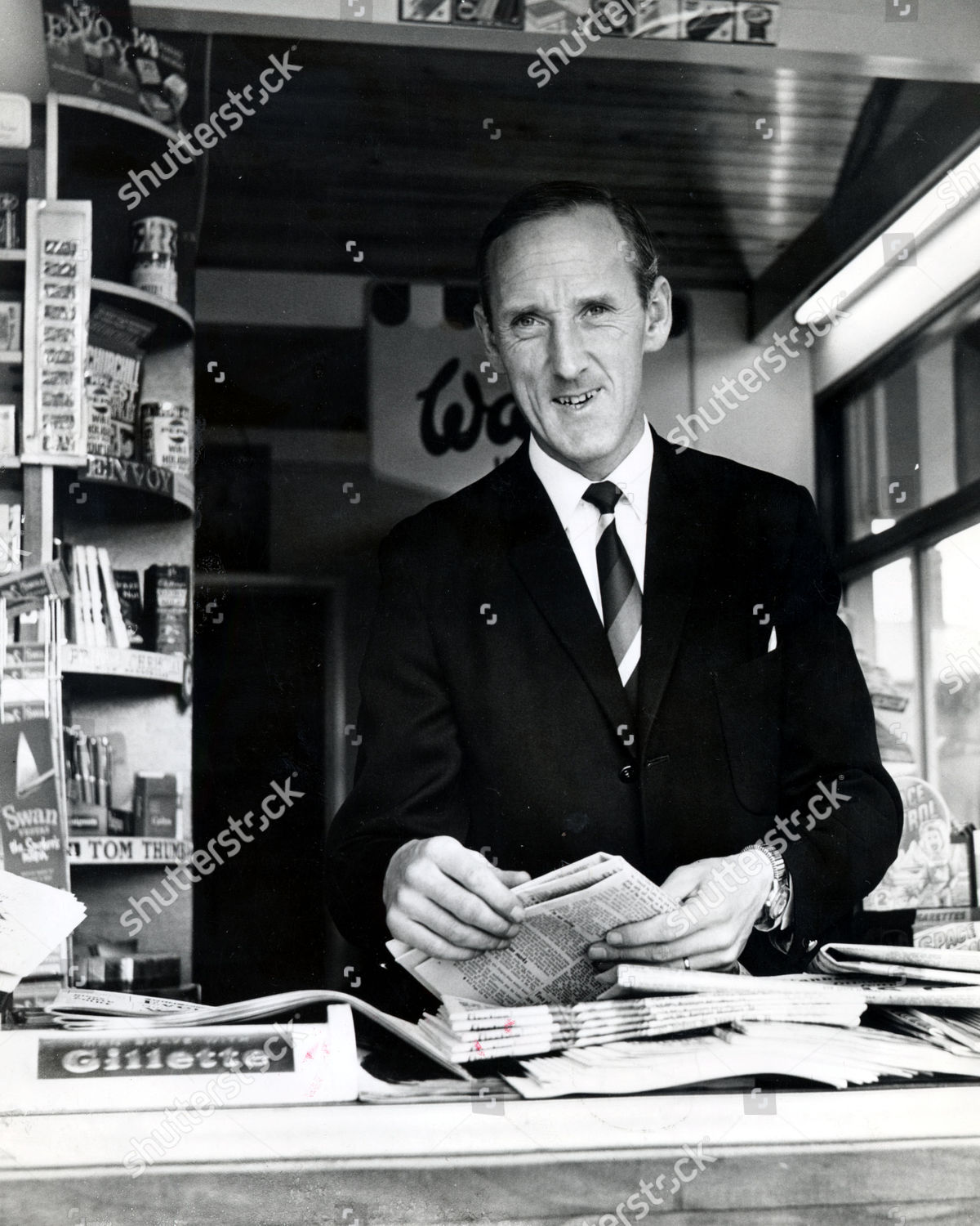 Footballer Jimmy Leadbetter Pictured Manager Newspaper Editorial Stock ...