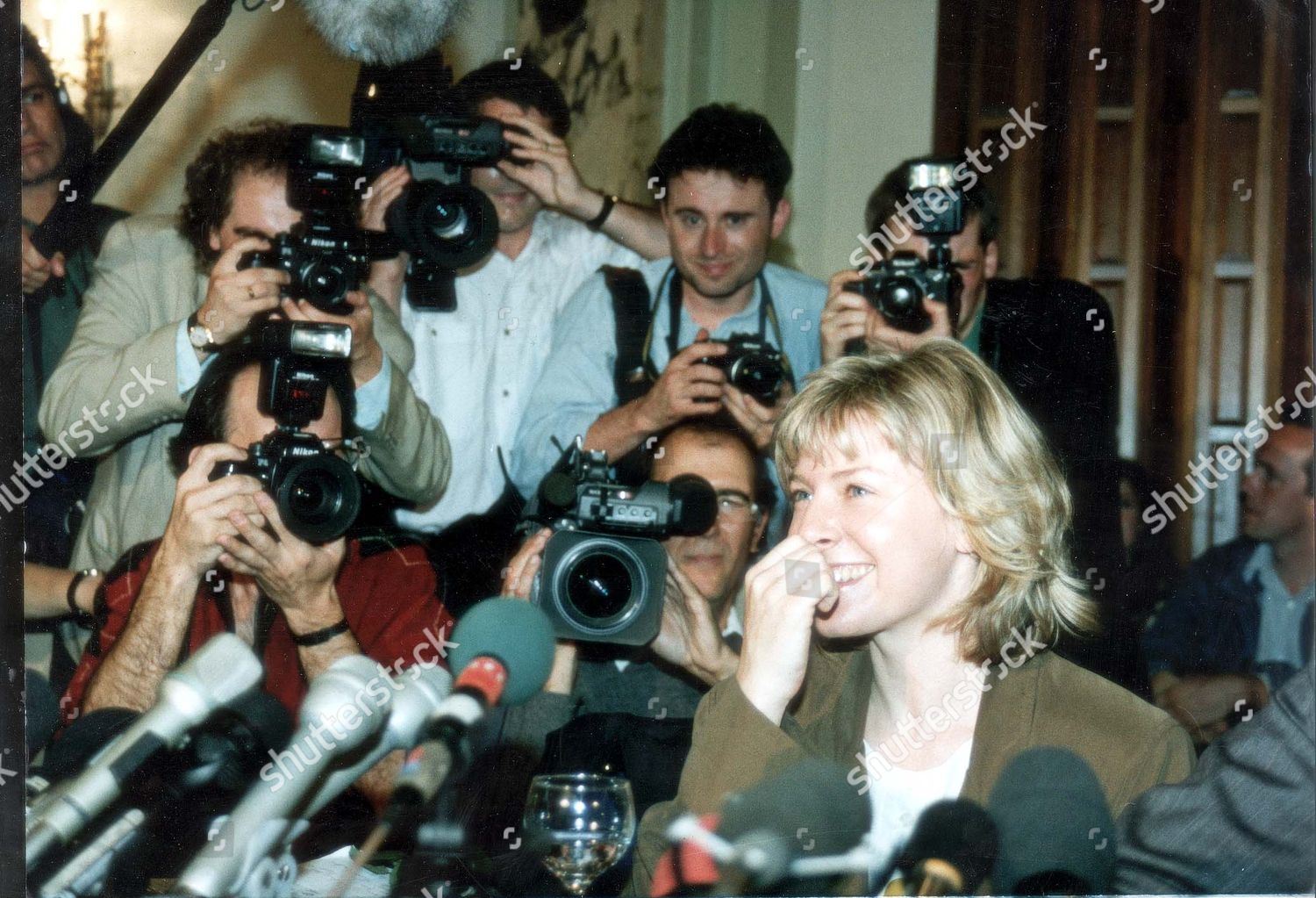 Campaigning Jill Morrell Celebrations After Anguish Editorial Stock ...