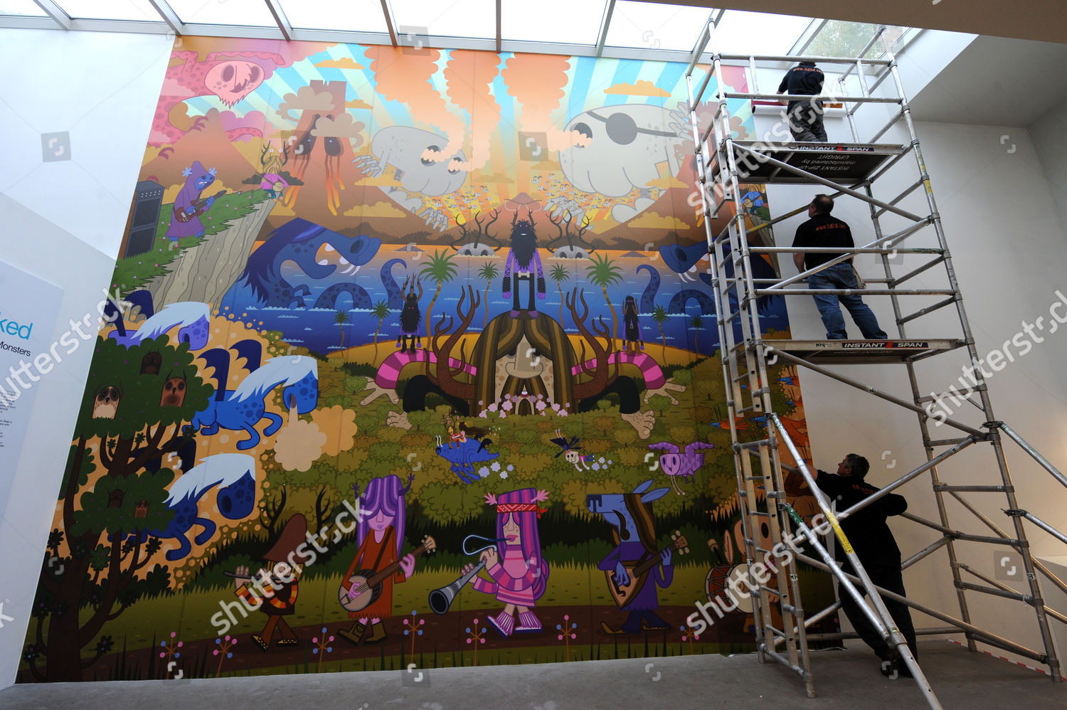 Installation Pete Fowlers Monsterism Island Mural Editorial Stock Photo ...