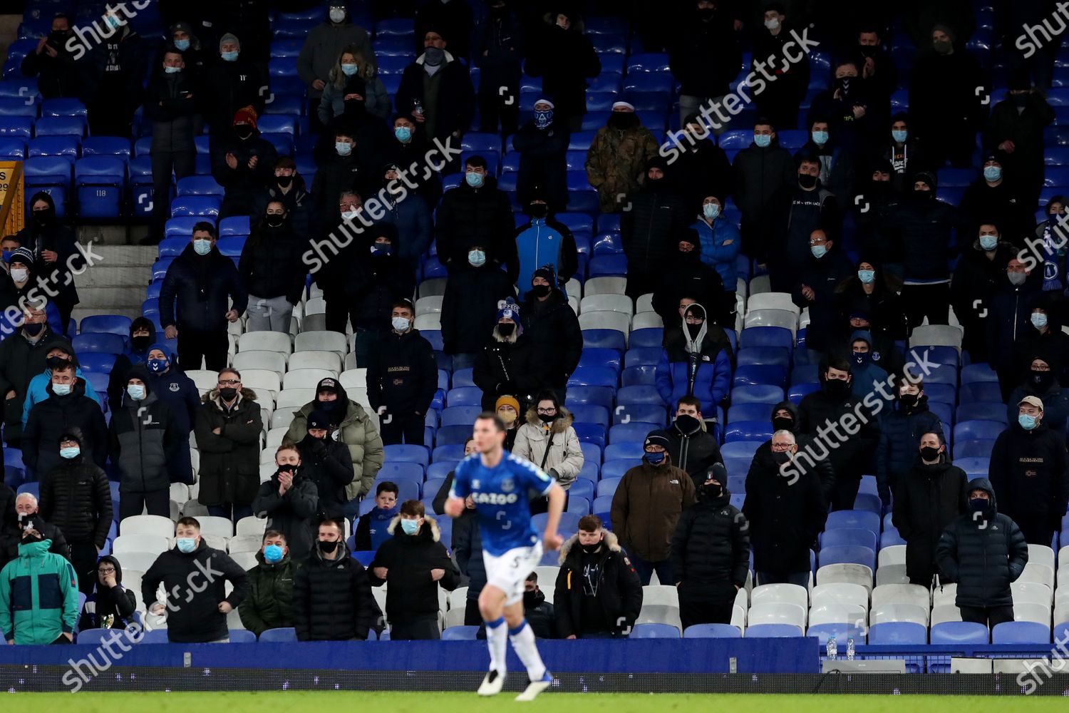 Fans Inside Goodison Park Watch Match Editorial Stock Photo - Stock ...