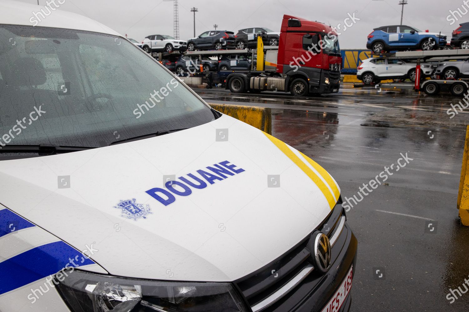 Illustration Picture Shows Customs Douane Pictured Editorial Stock ...