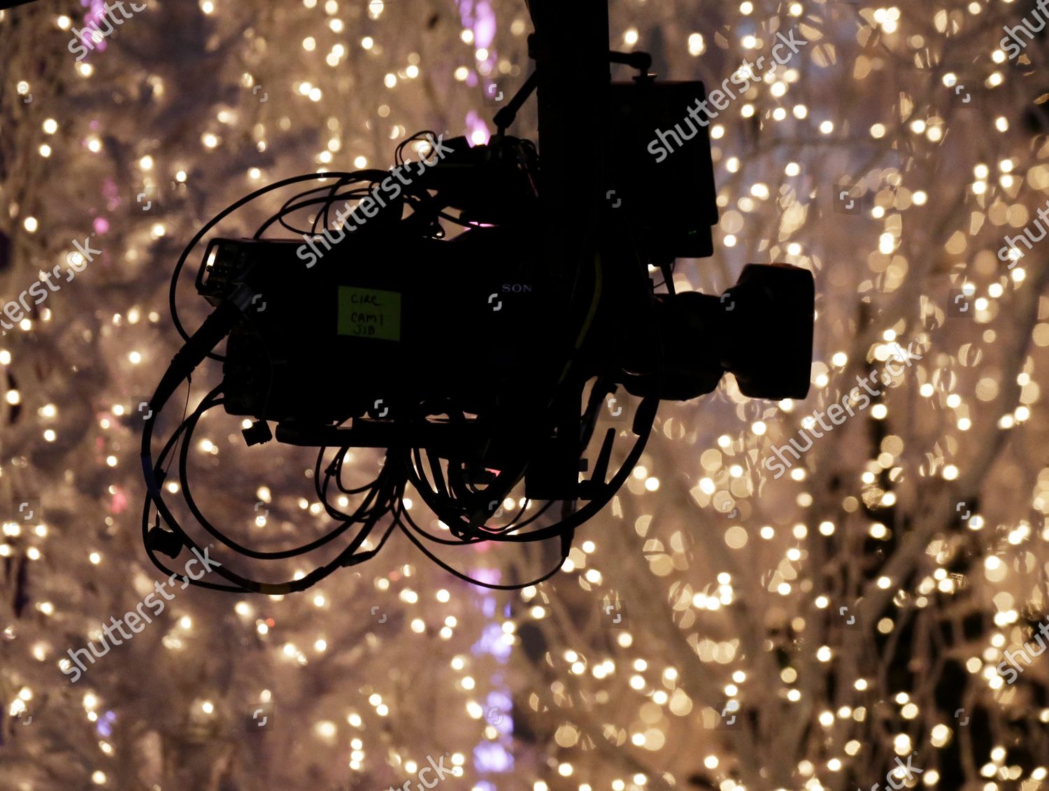 Camera Films Recording 88th Annual Rockefeller Editorial Stock Photo ...