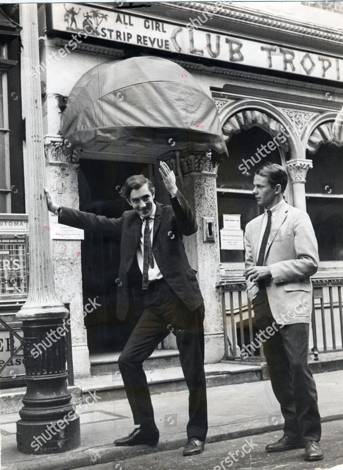 Peter Cook Nicholas Luard Outside Club Editorial Stock Photo - Stock ...