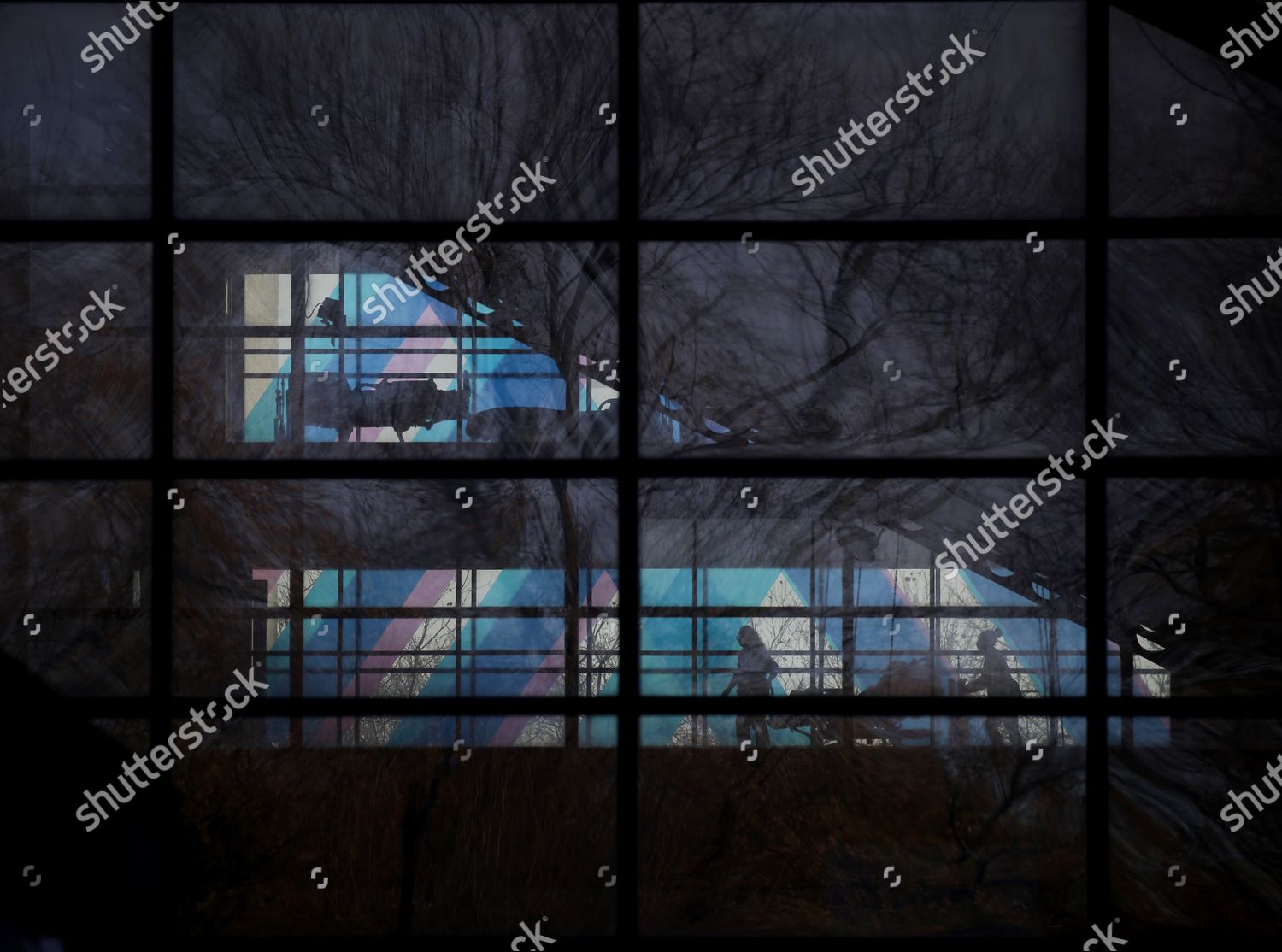 Healthcare Workers Push Hospital Bed Down Editorial Stock Photo - Stock ...