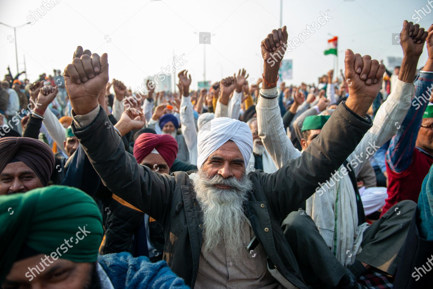 Protesters Shouting Slogans They Make Gestures Editorial Stock Photo ...