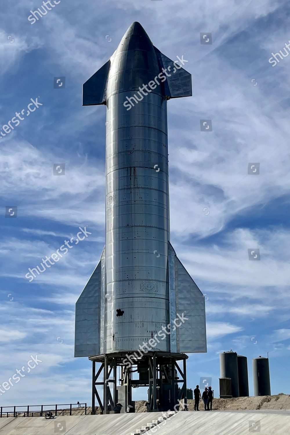 Spacexs Starship Sn8 Pictured On Launch Editorial Stock Photo - Stock ...