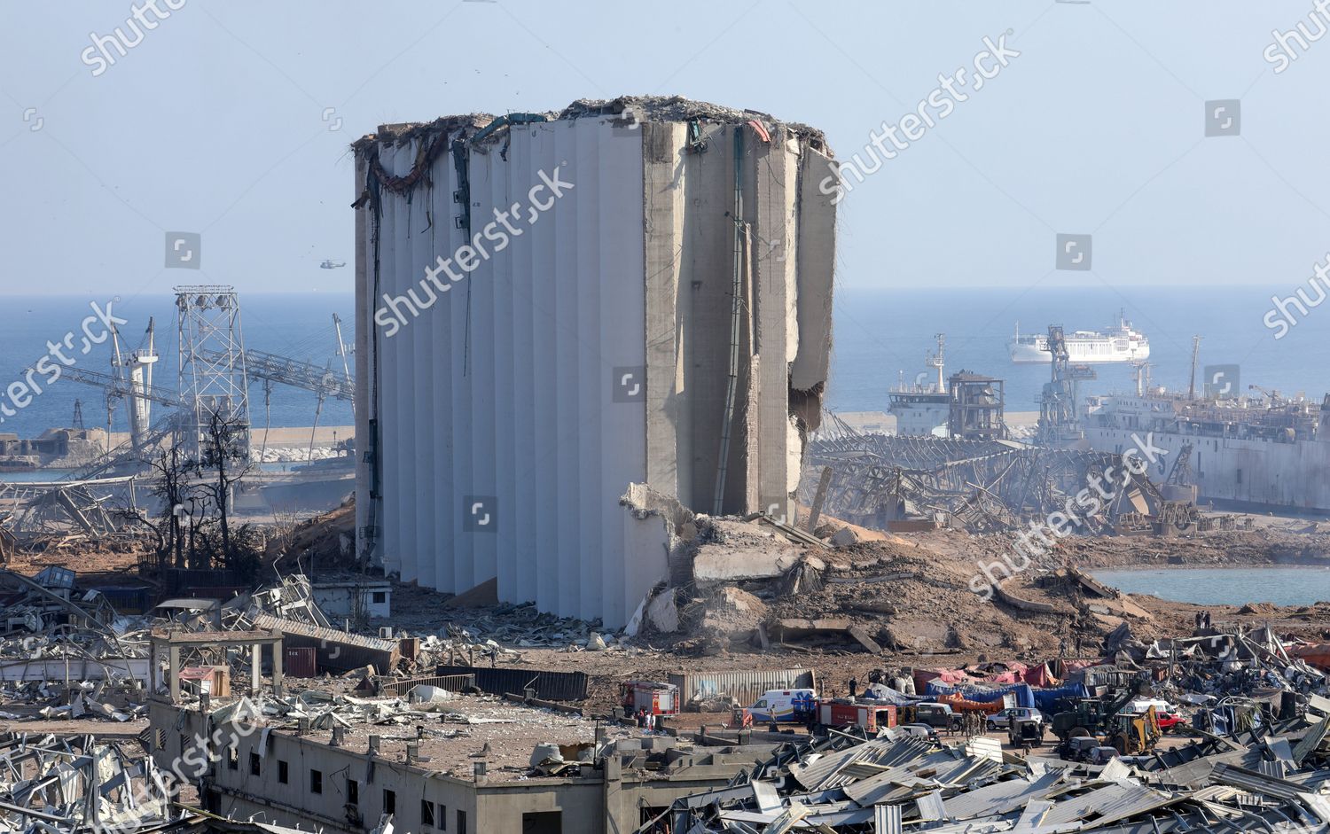 Destroyed Silo Seen Amid Rubble Debris Editorial Stock Photo - Stock ...