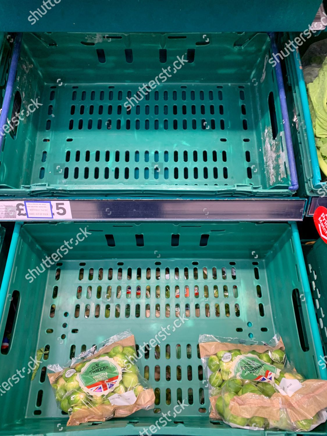 Brussel Sprouts Running Low Tesco Elycambridgeshireon Editorial Stock ...