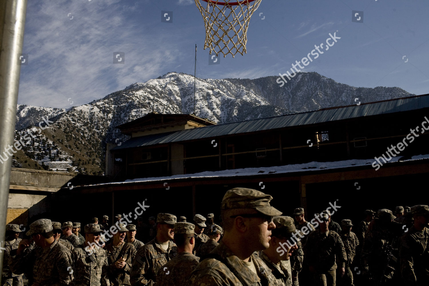 Soldiers Assemble Award Ceremony Forward Operating Editorial Stock ...