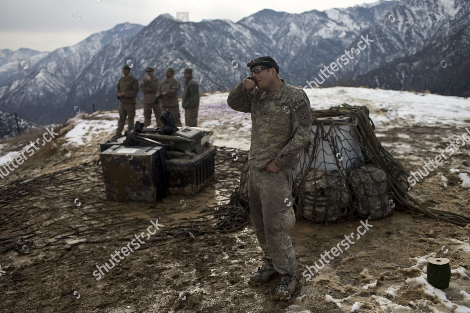 Personnel 361st Cavalry Regiment Assemble Supplies Editorial Stock ...