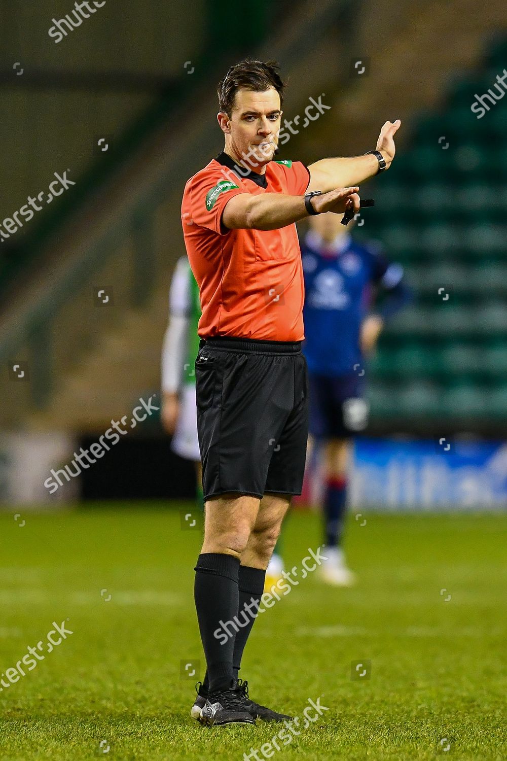 Referee Don Robertson During Spfl Premiership Editorial Stock Photo ...