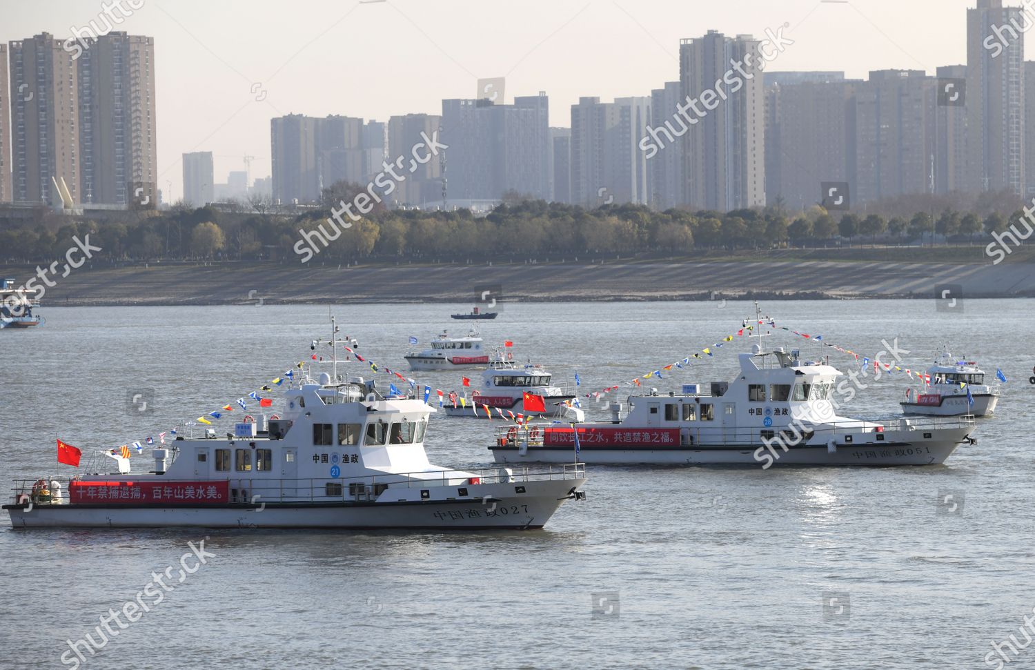 Law Enforcement Ships Sail On Wuhan Editorial Stock Photo - Stock Image ...