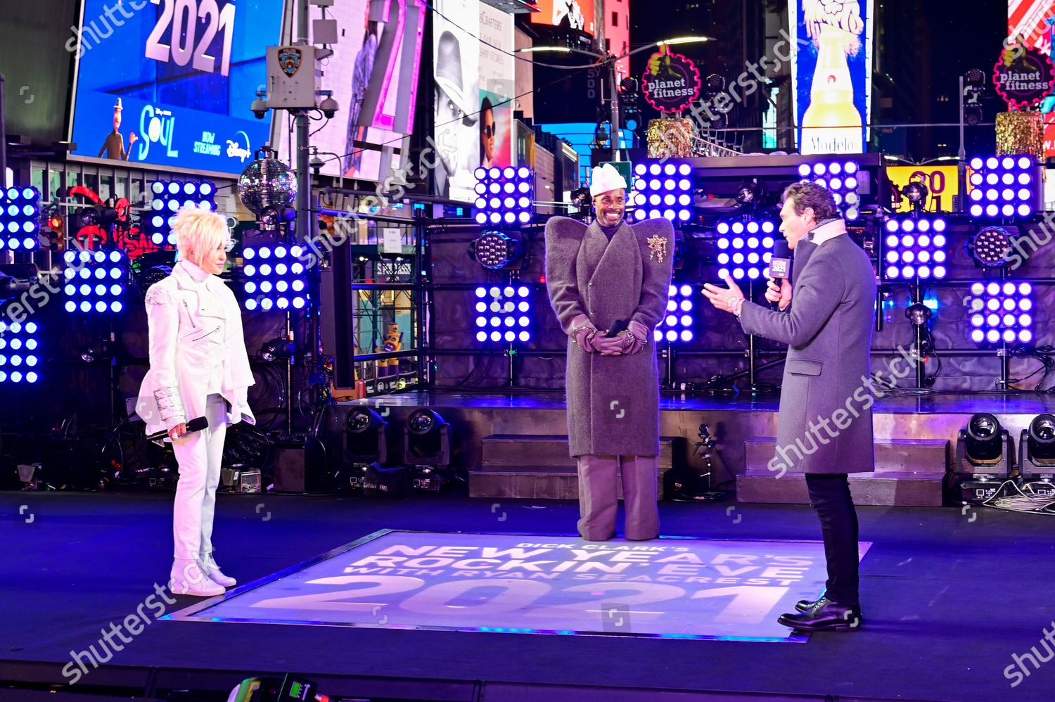 Cyndi Lauper Billy Porter Ryan Seacrest Editorial Stock Photo - Stock ...