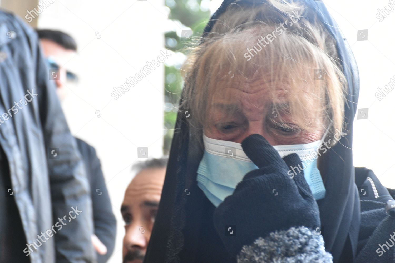 Syrian Actress Mona Wassef Attending Funeral Editorial Stock Photo ...