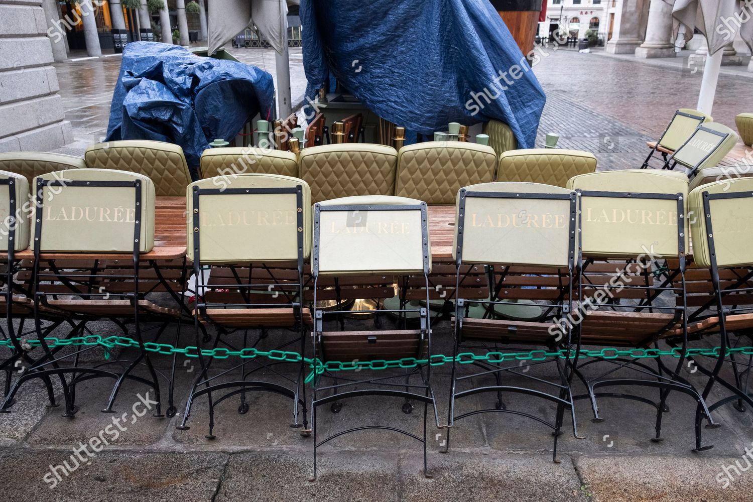 Restaurant Chairs Chained Together Covent Garden Editorial Stock Photo ...