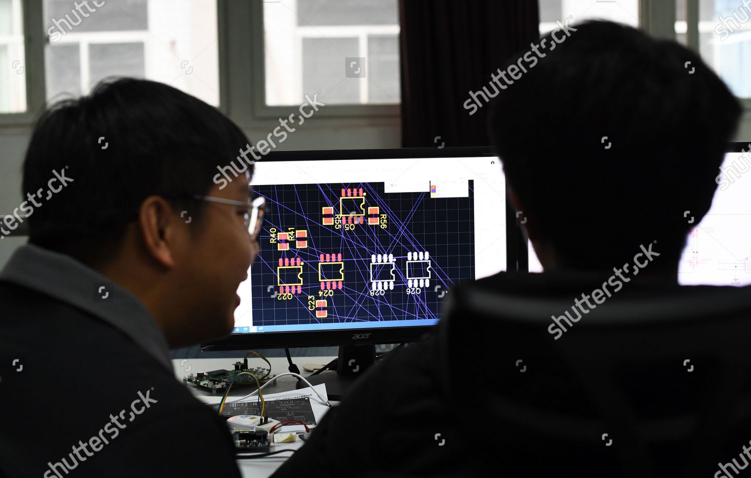 Liang Pan L Instructs Student Training Editorial Stock Photo - Stock ...