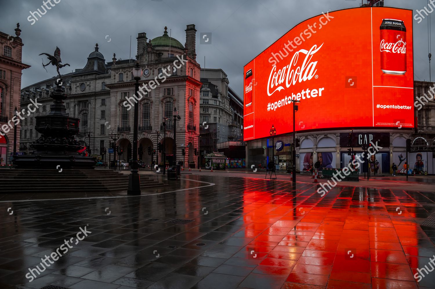 Piccadilly Circus Quiet Not Empty Particularly Editorial Stock Photo ...