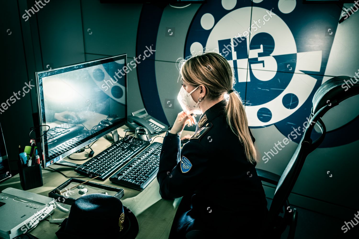 Operational Activities Online Police Station Virtual Editorial Stock ...