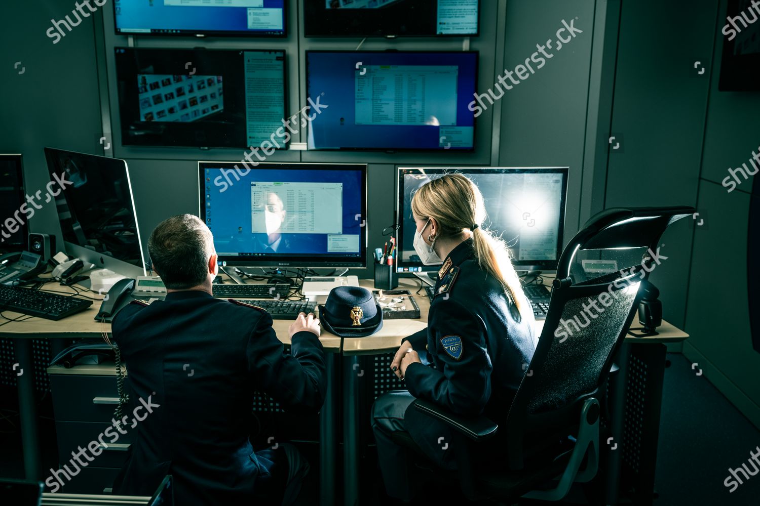 Operational Activities Online Police Station Virtual Editorial Stock ...