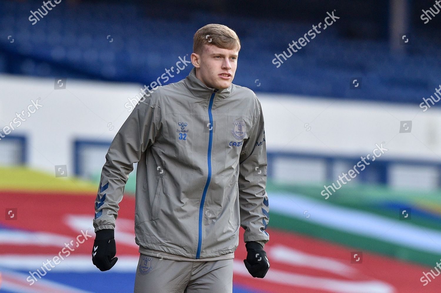 Jarrad Branthwaite 32 Everton During Pre Editorial Stock Photo - Stock ...