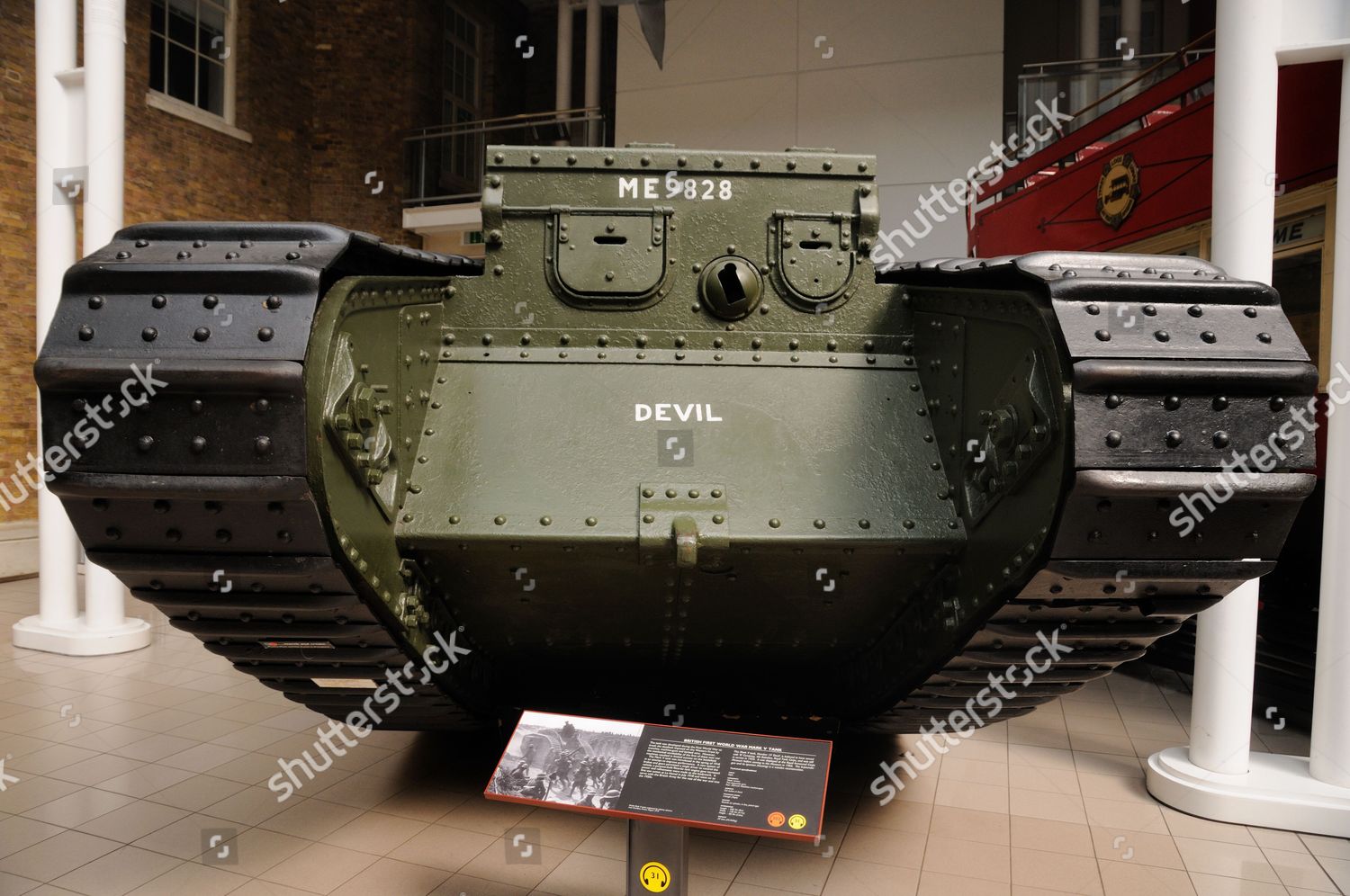 First World War Mark V Male Editorial Stock Photo - Stock Image ...
