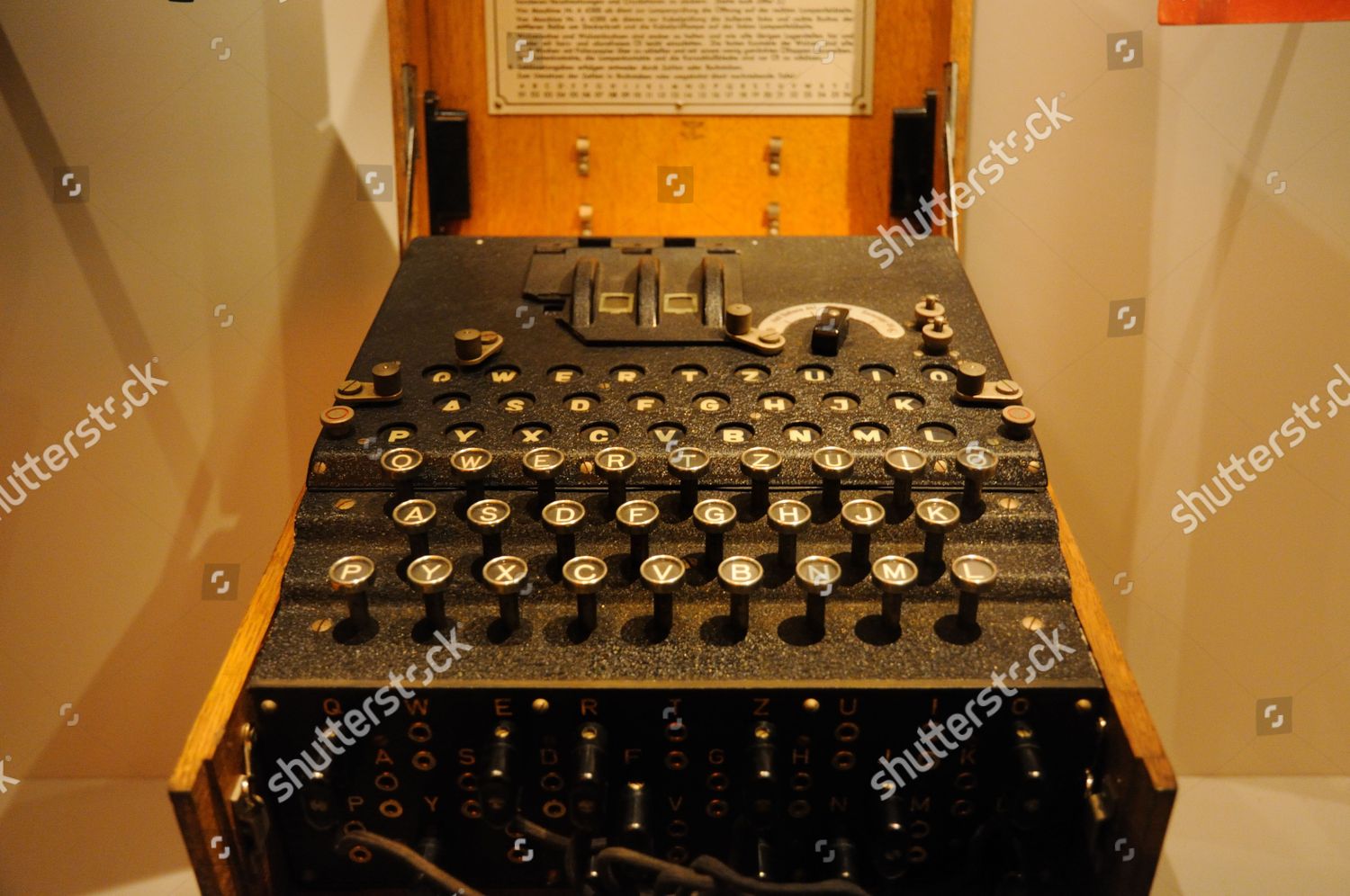 Interwar German Enigma Code Cipher Machine Editorial Stock Photo ...