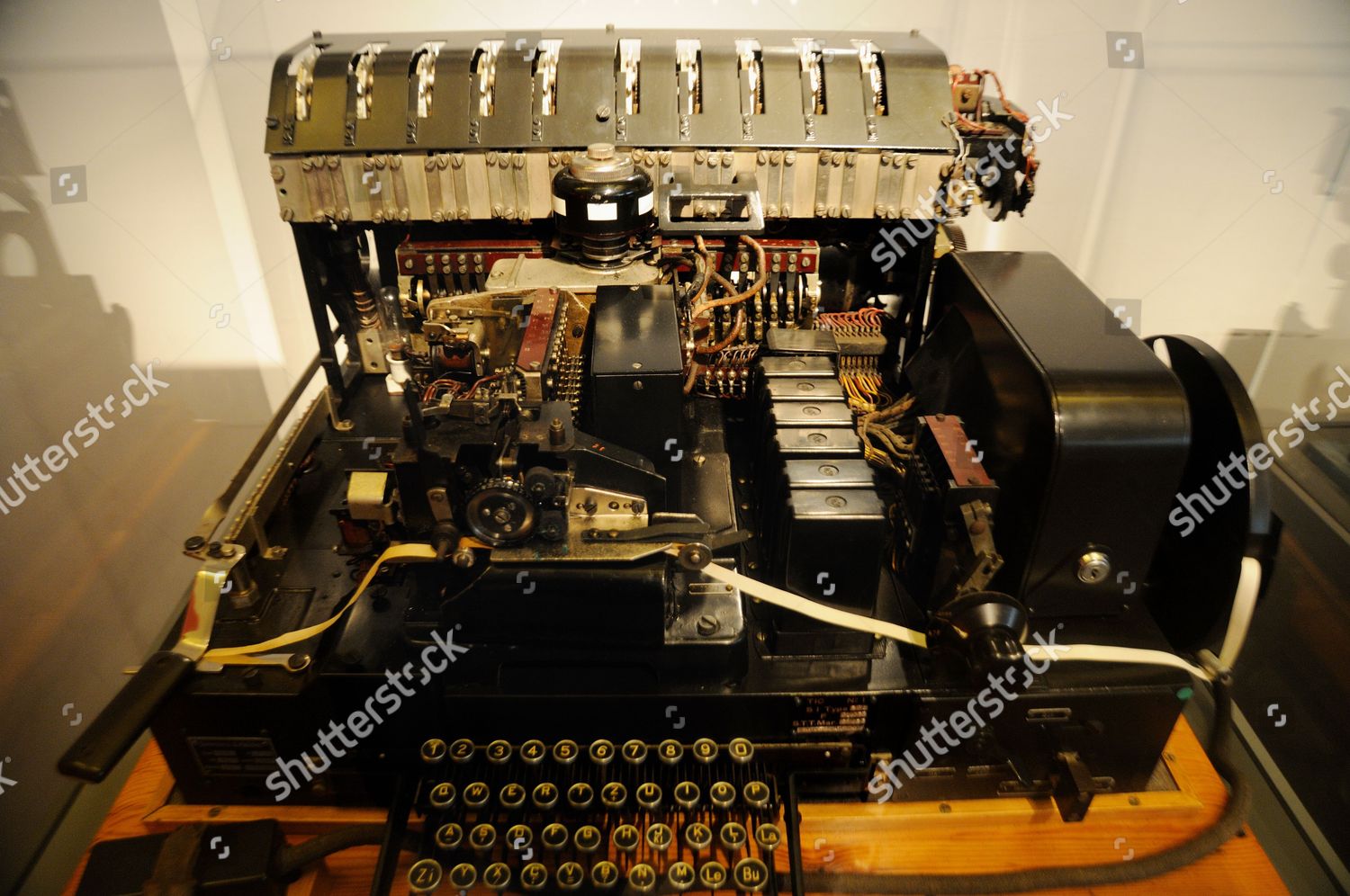 German Enigma Machine Cipher Code Machine Editorial Stock Photo - Stock ...