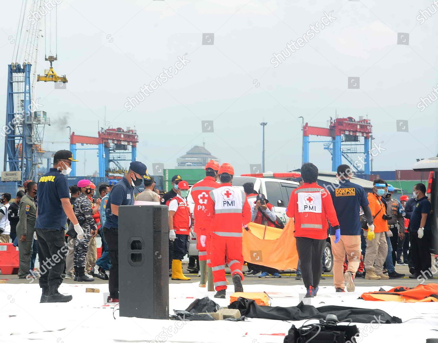 Indonesian Disaster Victim Identification Dvi Officers Editorial Stock ...