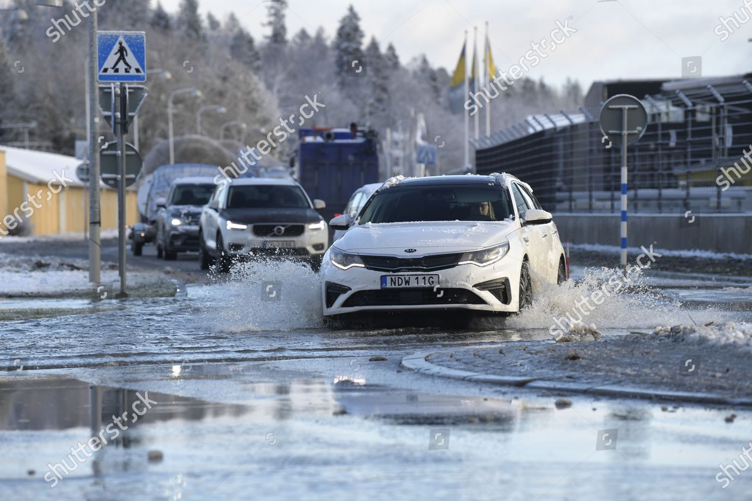 Flooding Huddinge Southern Stockholm Sweden After Editorial Stock Photo ...